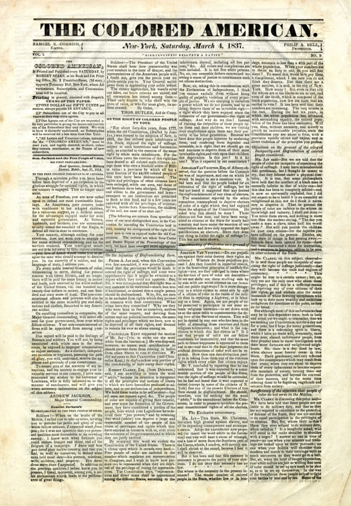 American Prophecies: African American News in the Antebellum Era ...
