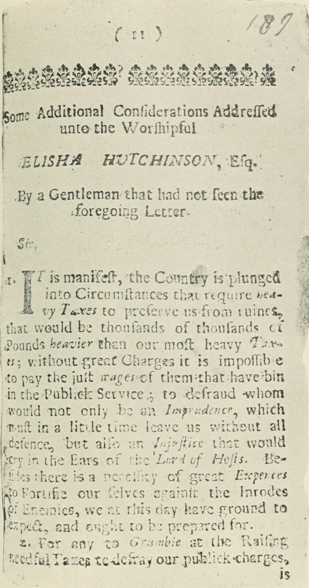 The Middle Hutchinson: Elisha, 1641-1717 - Commonplace - The Journal of ...